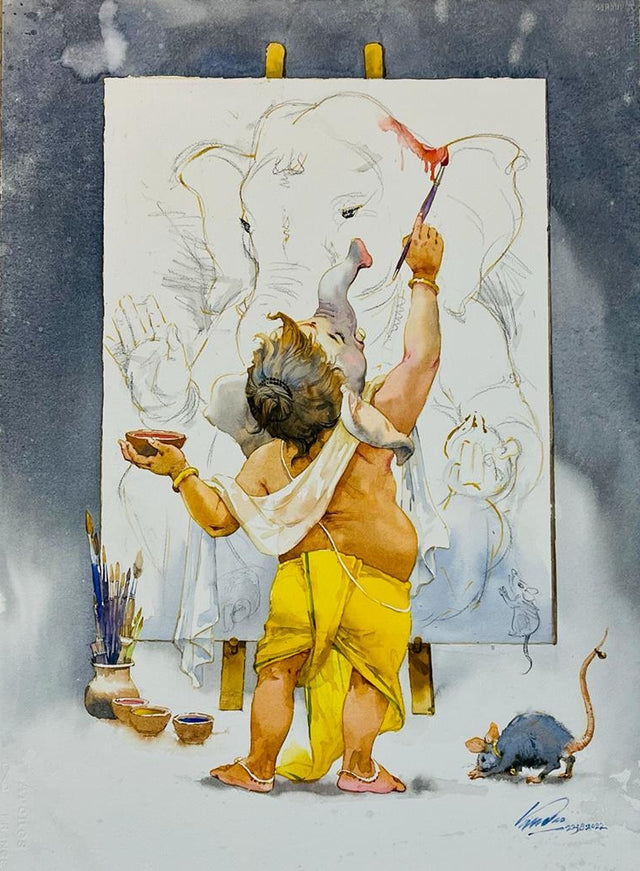 Swayam Ganesha by Vasudeo Kamath – Art Of India